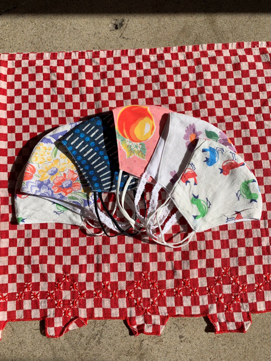 Scrap Fabric Masks – 3 Women